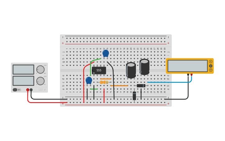 Circuit Design 555 Voltage Doubler Tinkercad