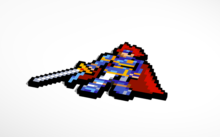 3D design Fire Emblem Roy Sprite - Tinkercad