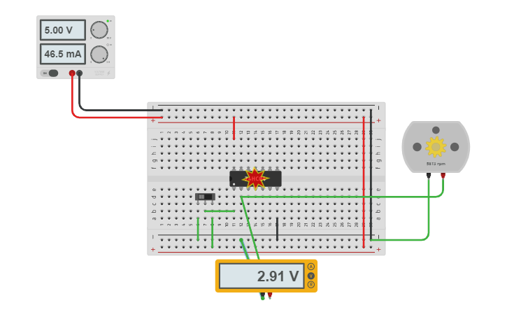 Circuit design IC-DCM | Tinkercad
