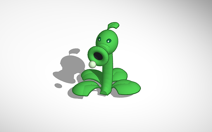3D design Copy of normal peashooter - Tinkercad