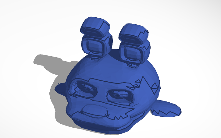 3D design Bonnie head - Tinkercad