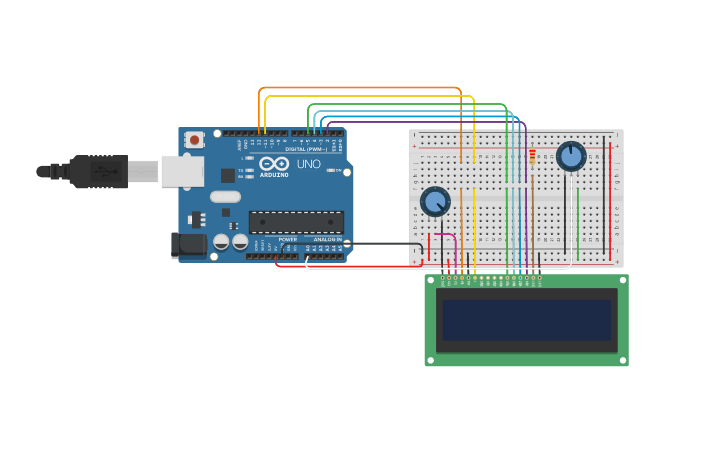 Circuit design Blood Pressure Monitor system - Tinkercad