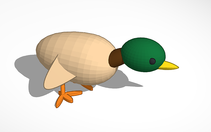 3D design duck - Tinkercad
