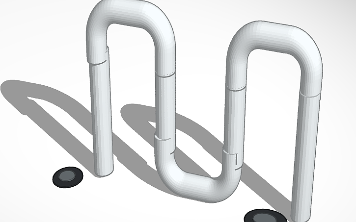 3D design Bike rack - Tinkercad