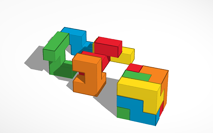 3D design puzzle cube 3x3 By:Brandon - Tinkercad