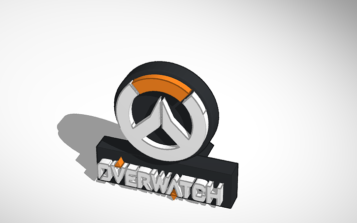 3D design Overwatch logo stand | Tinkercad
