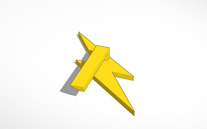 3D design Lightning bolt for wall flower cloud - Tinkercad