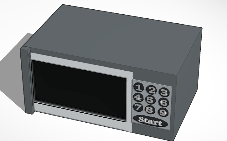 3D design Microwave - Tinkercad