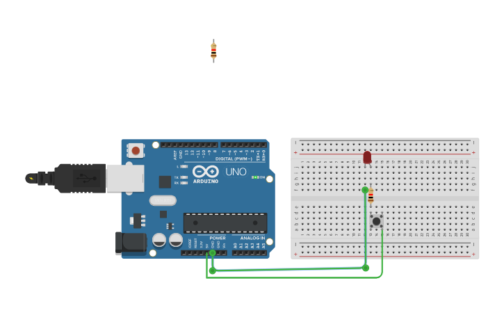 Circuit Design Arduino3 Led Switch Bredboard Tinkercad