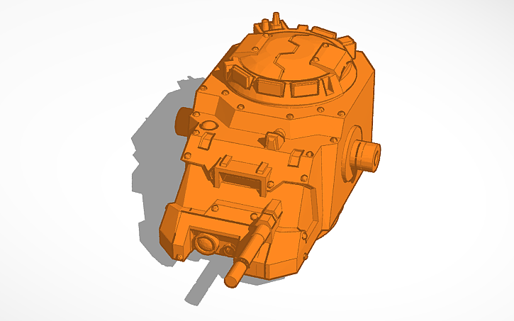 3D design turret_main_stubber_hollow | Tinkercad