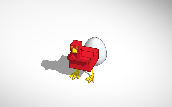 3D design CHICKEN | Tinkercad