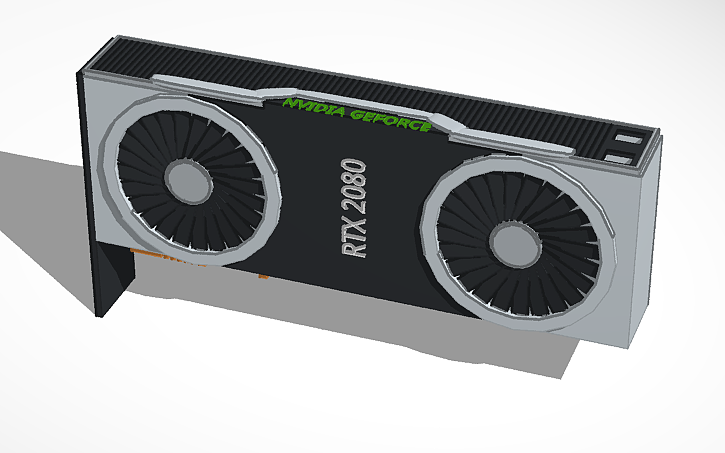 3D design NVIDIA GeForce RTX 2080 | Tinkercad