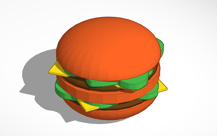 3D design Burger - Tinkercad