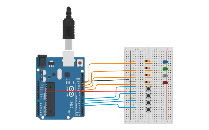 Circuit design Week 5- Washing Machine - Tinkercad