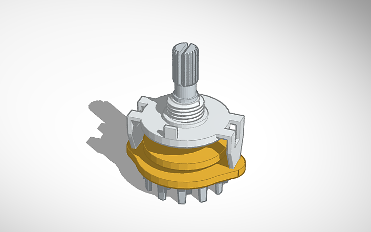 3D design Rotary Switch - Tinkercad