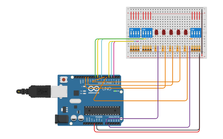 Circuit design Pruebas Arduino Uno | Tinkercad