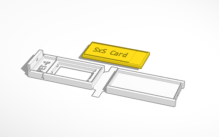 3D design SxS box - Tinkercad
