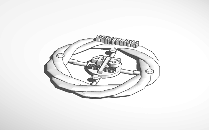3D design Beryllium Atom Model-gtaubs - Tinkercad