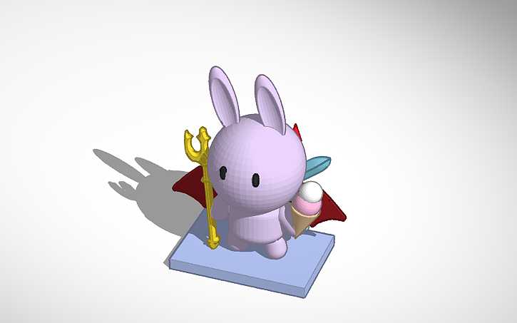 3D design Rabbit devil - Tinkercad