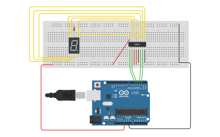 Circuit design Exercise 2 - Tinkercad