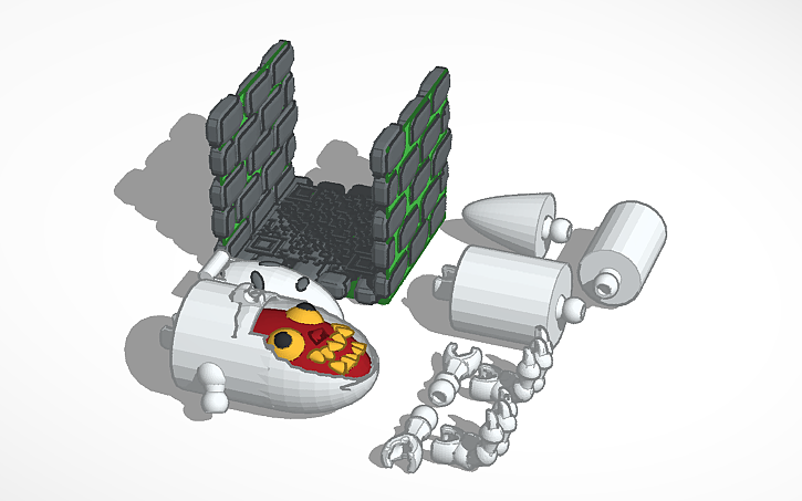 3D design bridge worm | Tinkercad