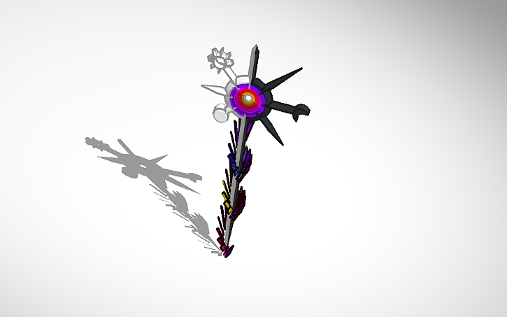 3D design Stave of an Indigo Witch - Tinkercad