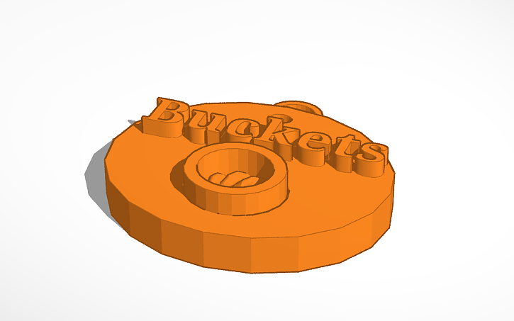 3D design Buckets keychain Adria - Tinkercad