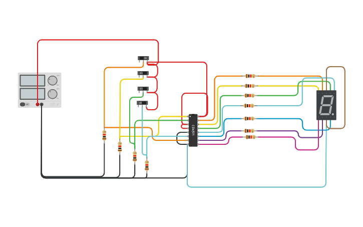 Circuit design Counter | Tinkercad