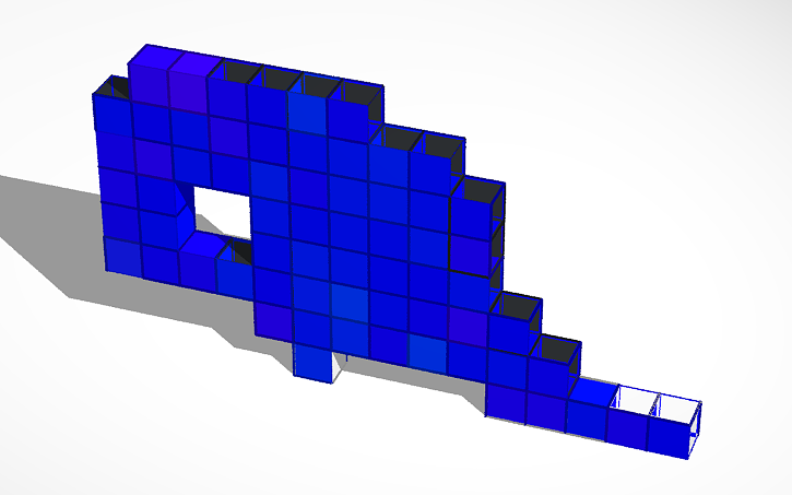 3D design blue whale | Tinkercad