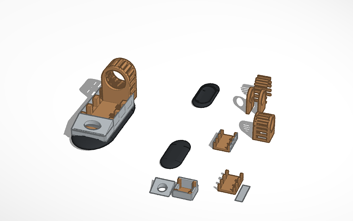3D design hovercraft complete - Tinkercad