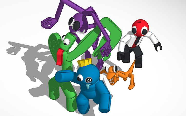 3D design RAINBOW FRIENDS - Tinkercad