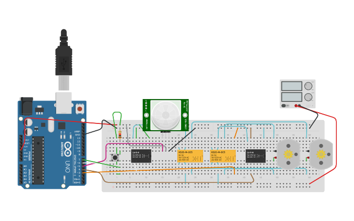 Circuit design Practica de laboratorio | Tinkercad