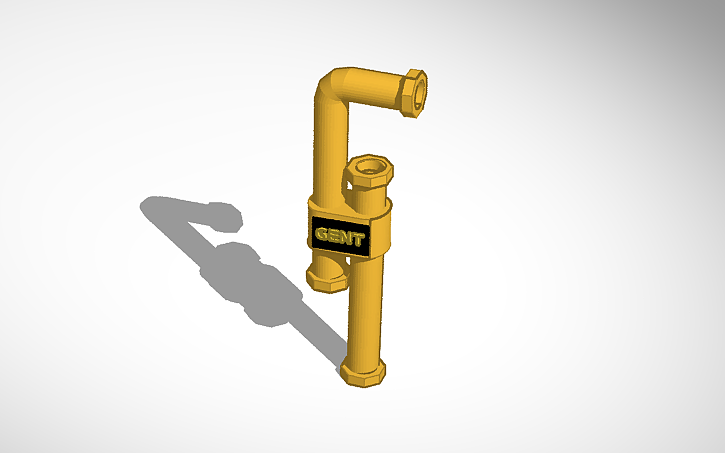 3D design Gent Pipe - Tinkercad