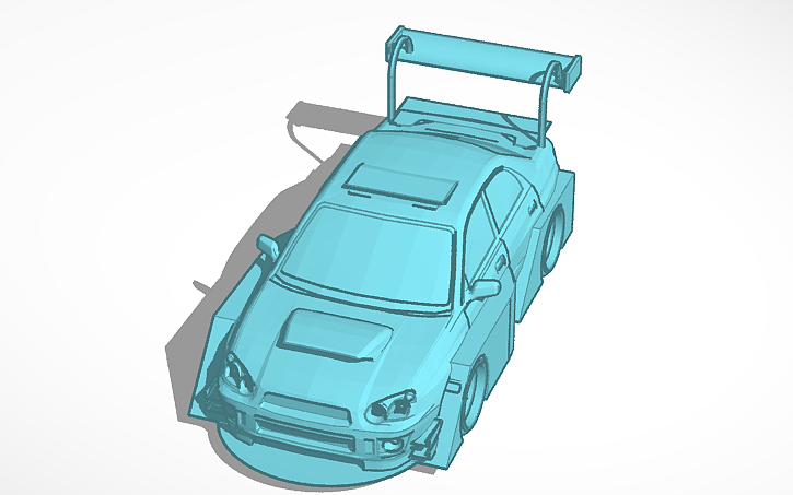 3D design Subaru WRX Time attack. | Tinkercad