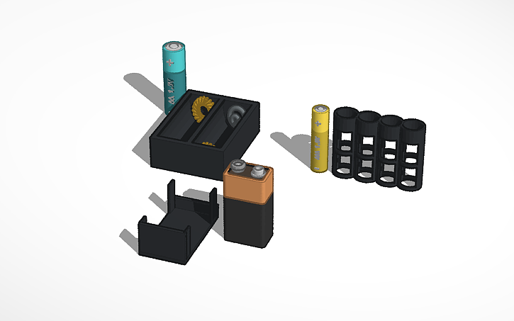 3D design Emma's Battery Holders - Tinkercad