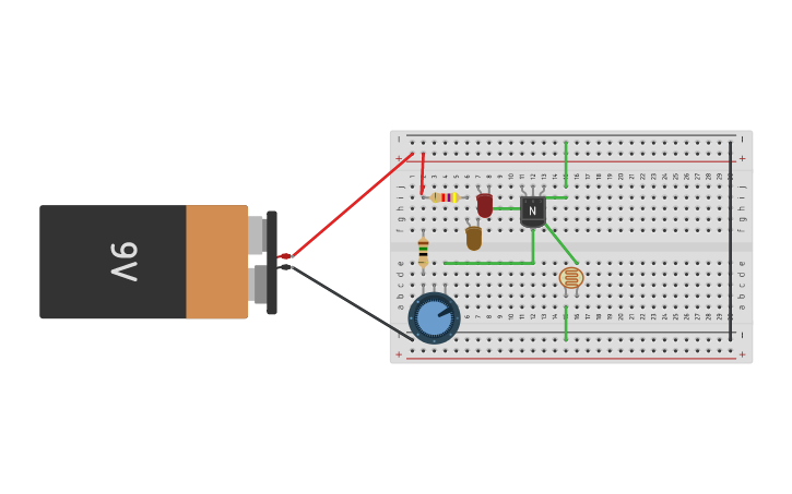 Circuit design MONTAJE POTENCIO METRO | Tinkercad
