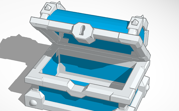 3D design Silver Chest - Tinkercad