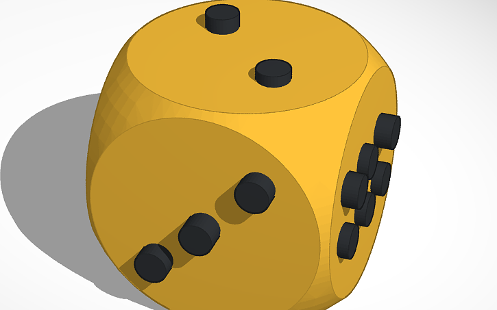 3D design Dice Project - Tinkercad