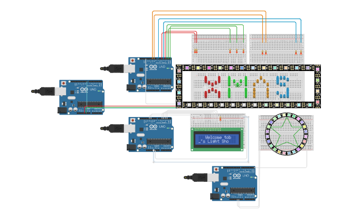 Circuit design Christmas Lights Contest - Tinkercad