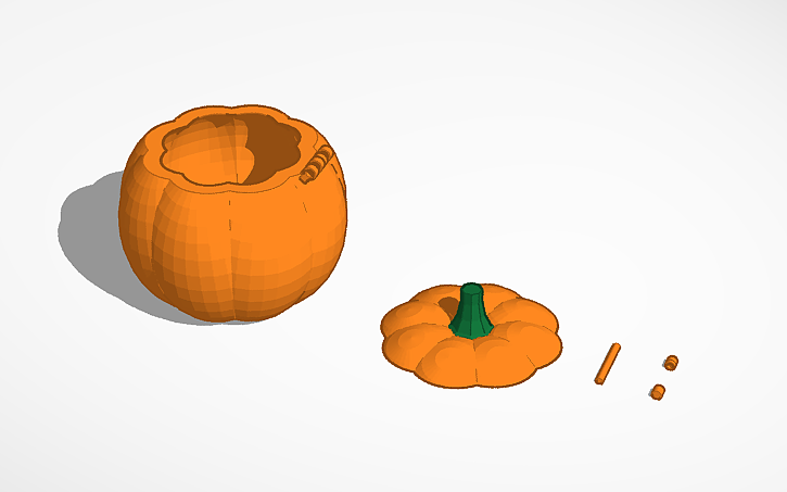 3D design Pumpkin Chest - Tinkercad