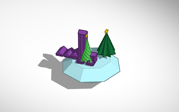 3D design Christmas trees - Tinkercad