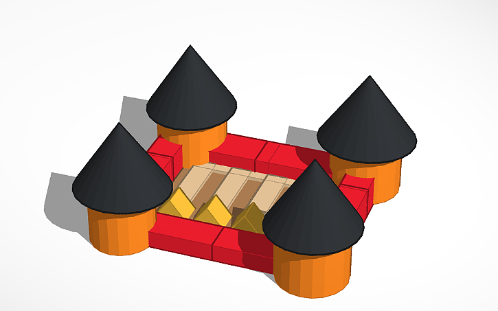 3D design The Great Castle - Tinkercad