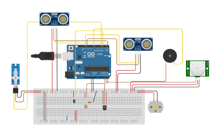Circuit design Final Circuit | Tinkercad