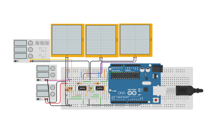 Circuit design punto 1B taller sensores | Tinkercad