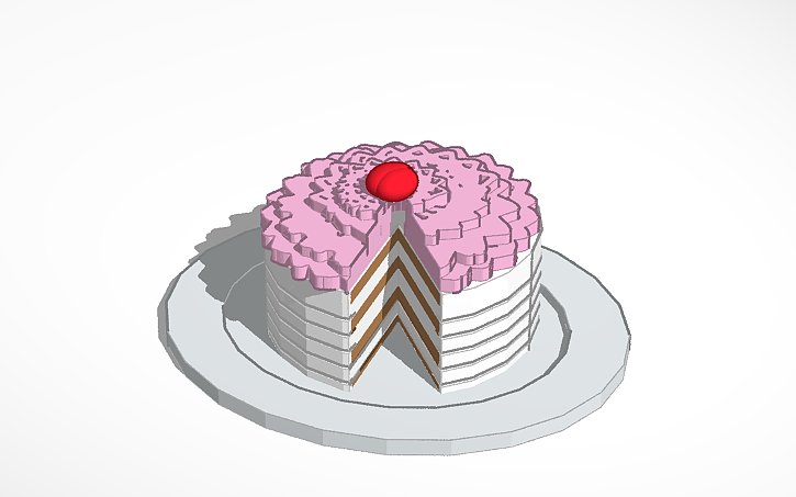 3D design Cake - Tinkercad