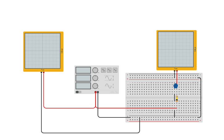 Circuit design Passive Integrator Circuit - Tinkercad