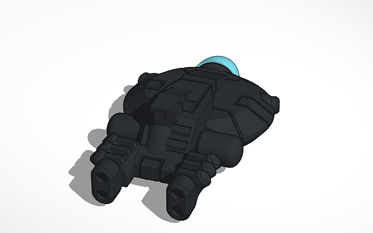 3D design space ship - Tinkercad