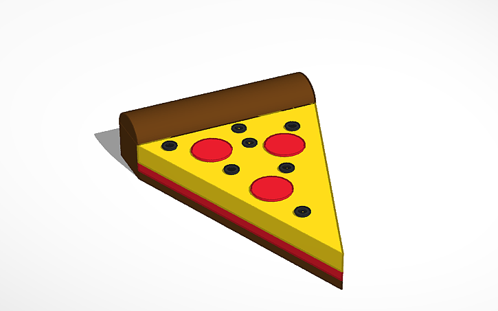 3D design Slice of Pizza - Tinkercad