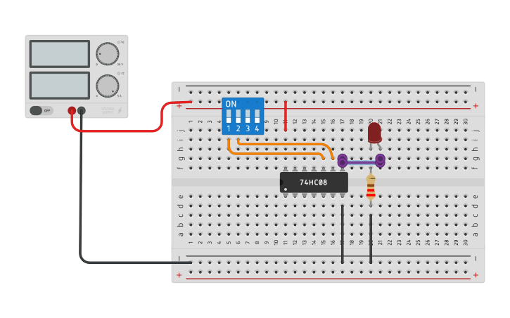 Circuit design Zadanie 4 | Tinkercad