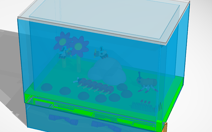 3D design Automation Bug Habitat Sim Lab - Tinkercad